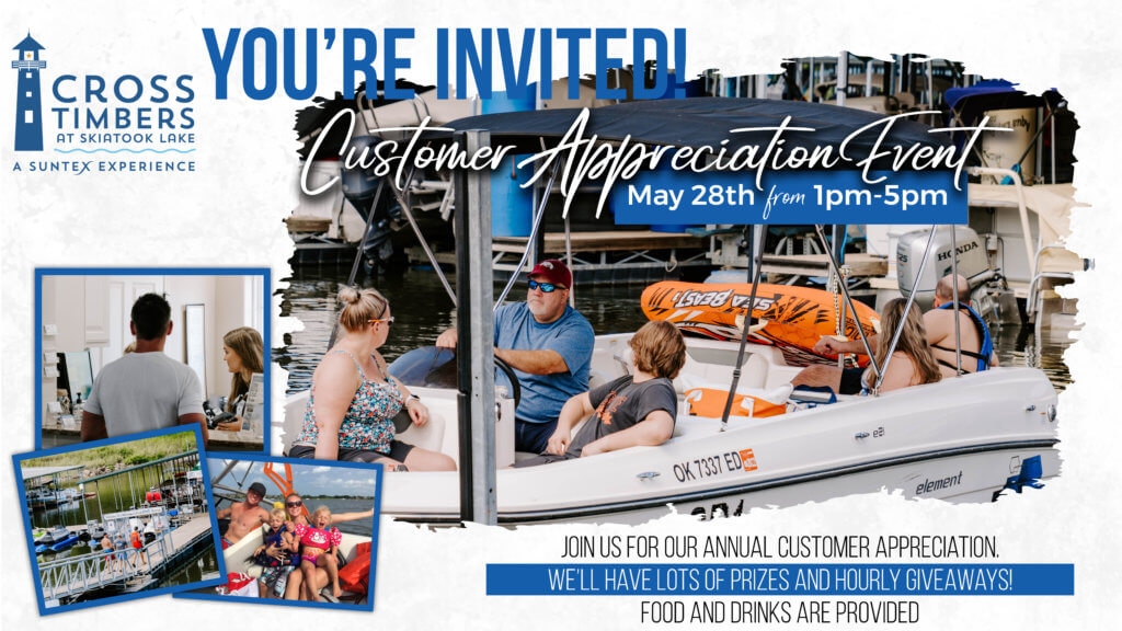 Customer Appreciation Event, Skiatook Lake | CrossTimbers Marina in OK